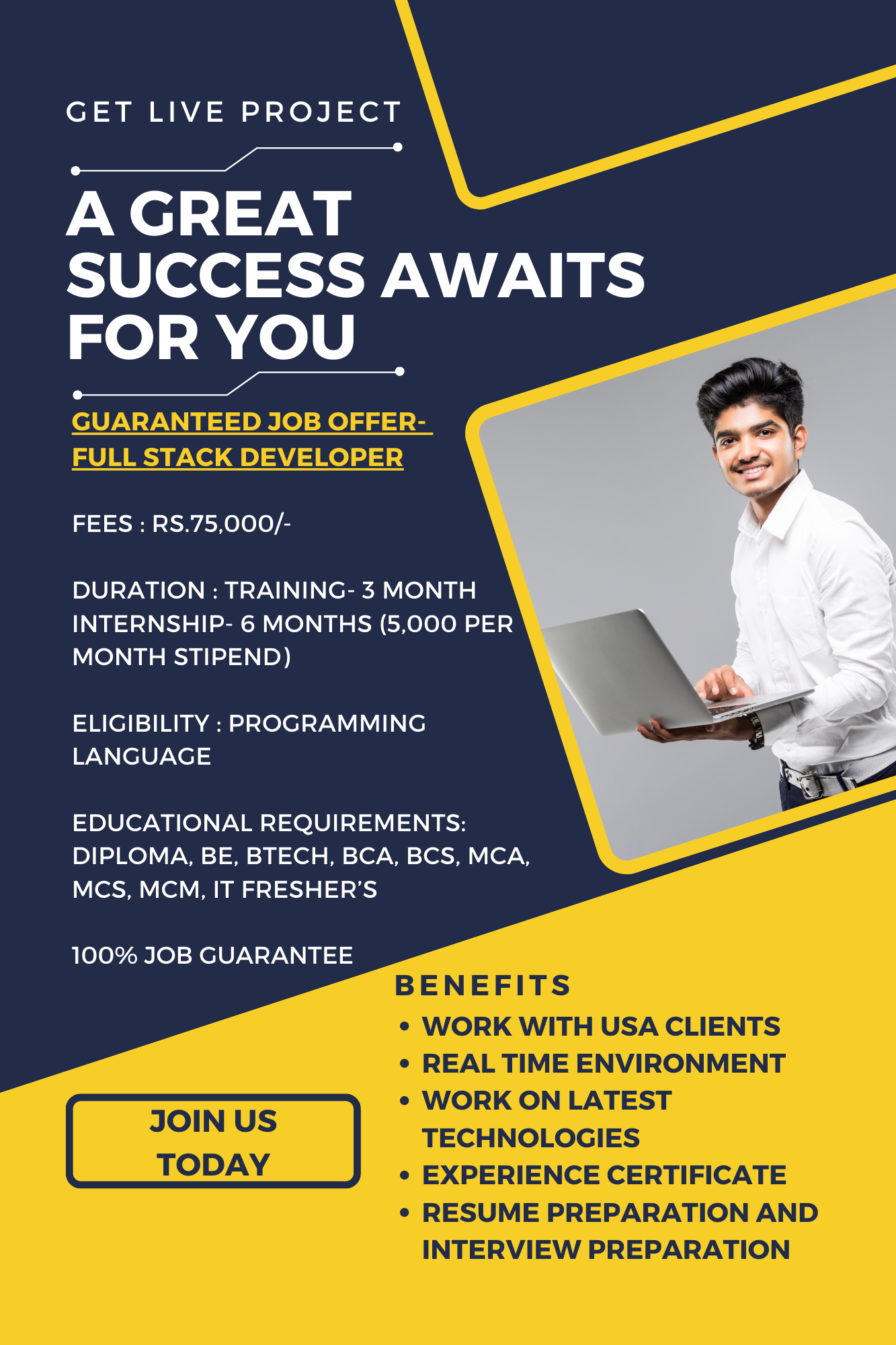 Full Stack Offer - Live Project Connect